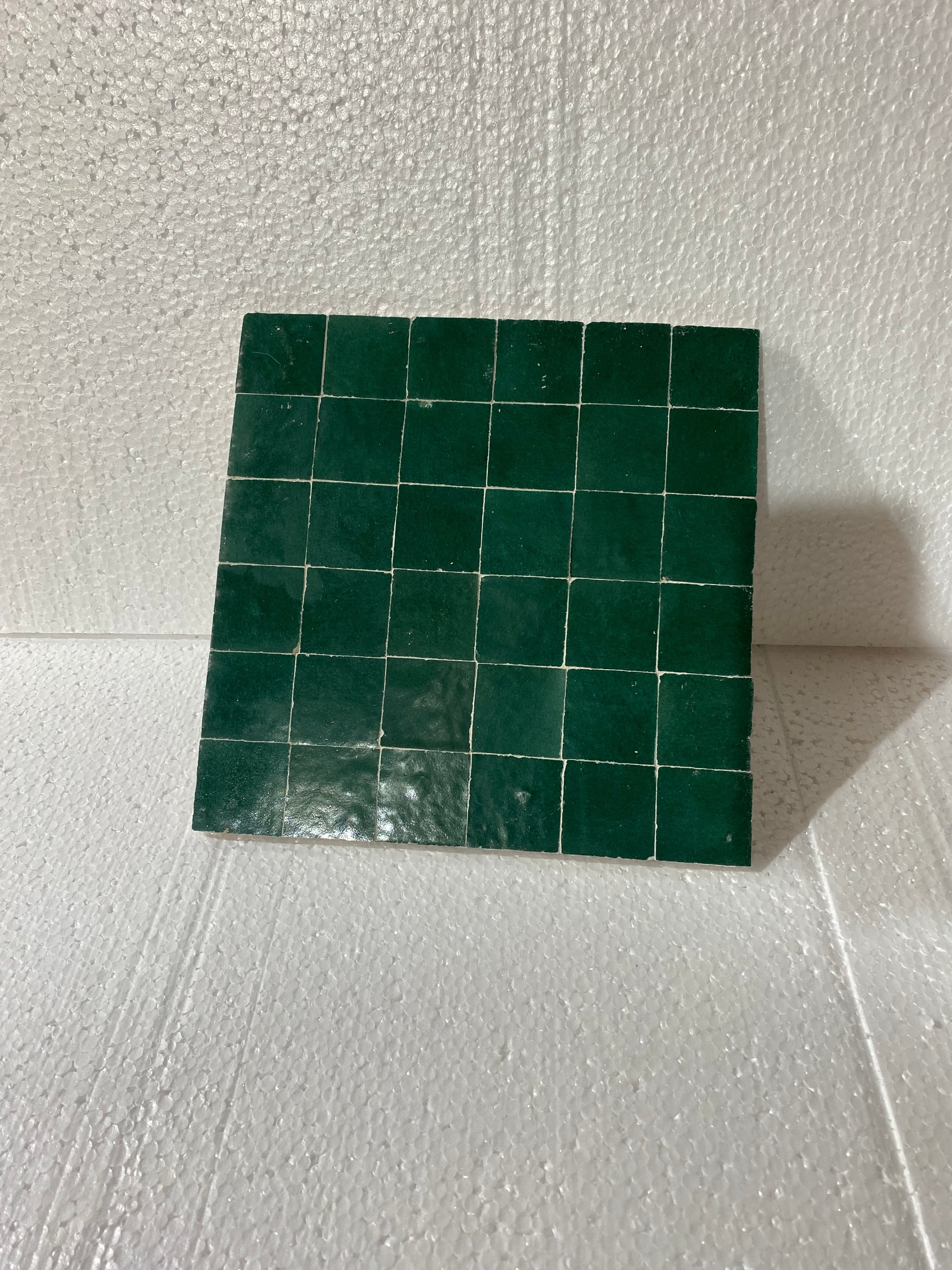 Handmade Unicolor Moroccan Zellige - Fez Handmade Clay Tile Moroccan Z
